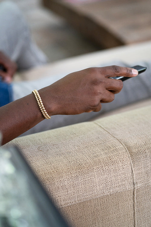 14K GOLD FILLED GABRIELLE COLLECTION MASCULINE BRACELET – peace-isofbianca