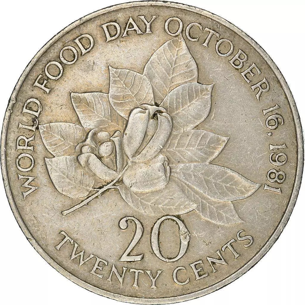 1984 WORLD FOOD DAY COMMEMORATIVE 20c COIN – peace-isofbianca